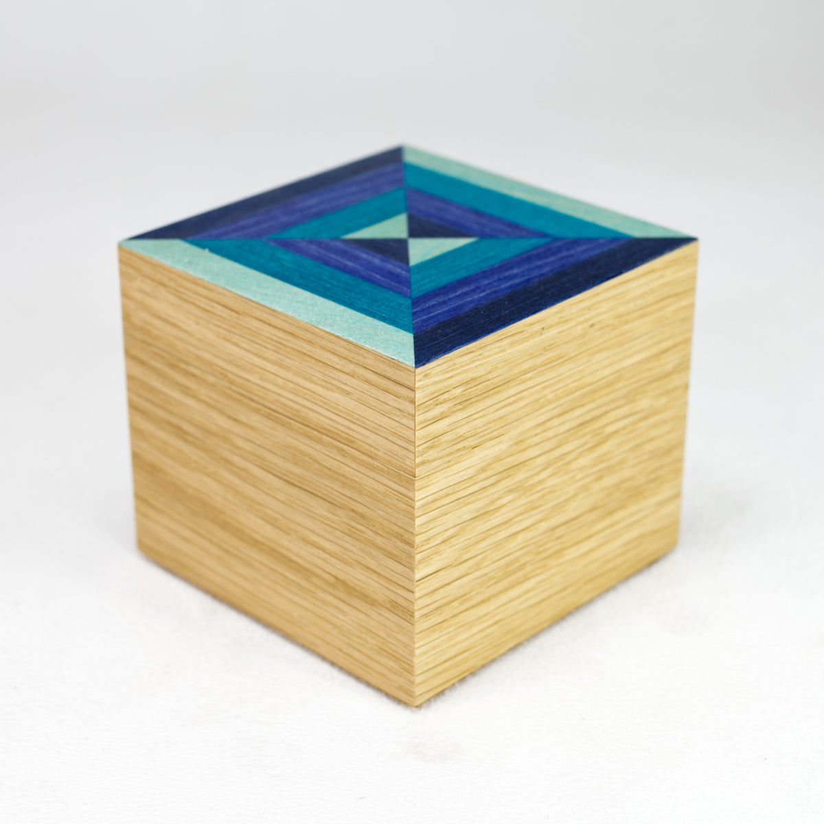 Blue Prism Cube Box by Kevin Stamper I Kobi & Teal